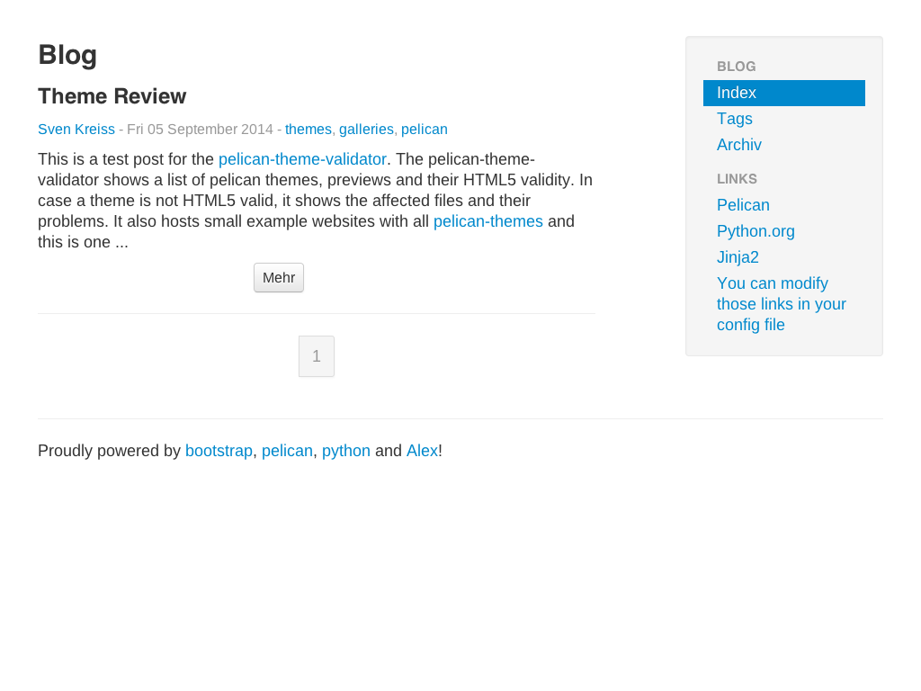 GitHub - svenkreiss/pelican-theme-validator: Automatically create git branches with the output ...